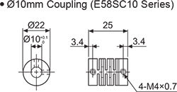 Autonics E58SC10-2000-3-T-24 Rotary Encoder, Incremental, 58mm, 10mm ...