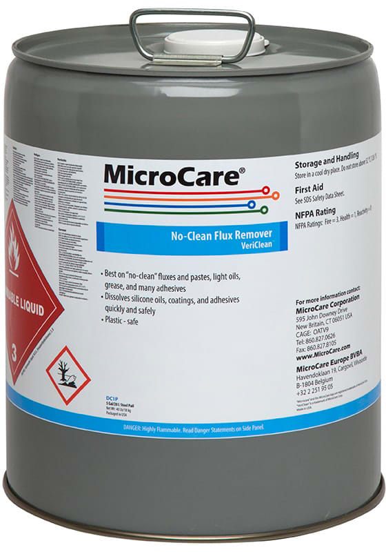 MicroCare MCC-DC1P - No Clean Flux Remover, VeriClean (5 Gallon Pail ...