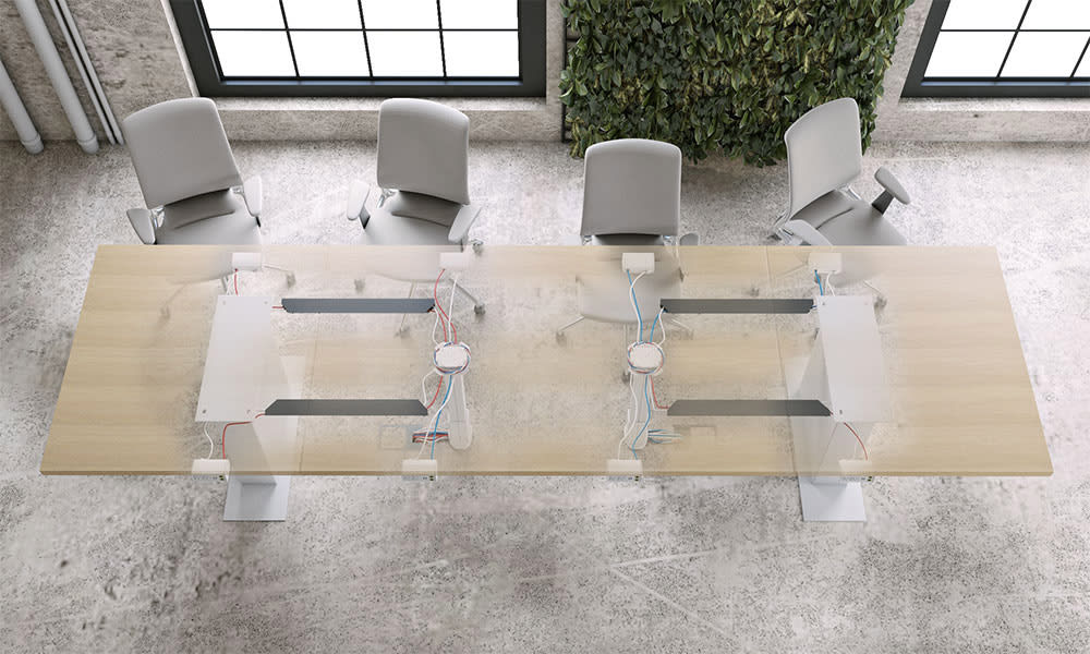 FSR WM-CP-CNTR - Under Table Wire Management System | Touchboards