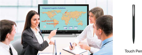 Sharp PN-L401C - 40" AQUOS BOARD 4K Interactive Screen, 5,000 : 1 | Touchboards