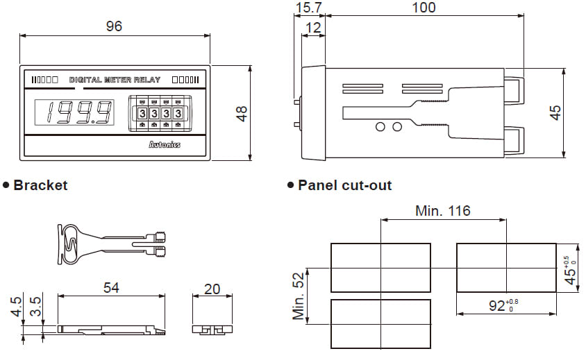Autonics M4W-DI-XX - Digital Panel Indicator Meter | TEquipment