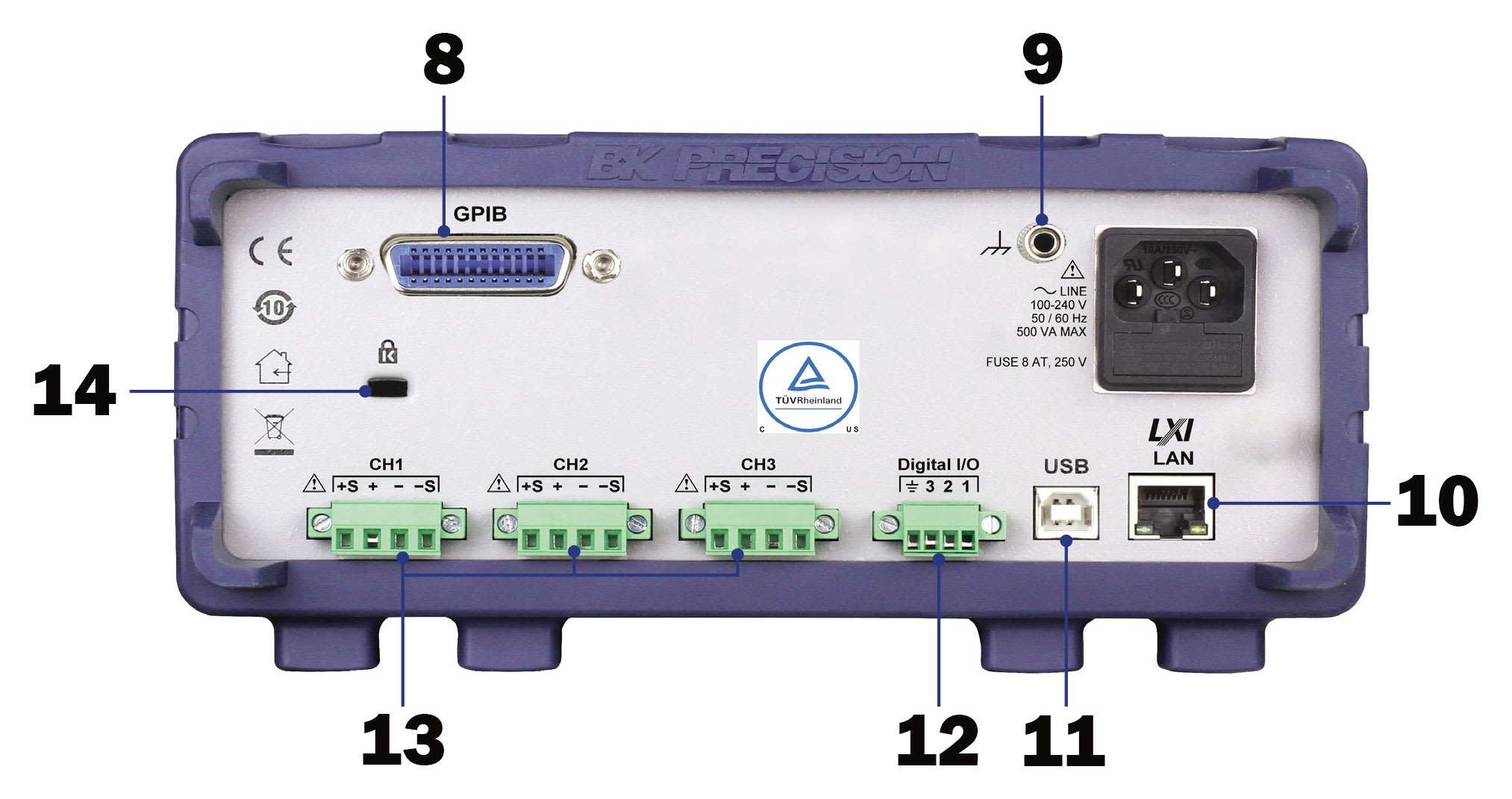 BK Precision 9140-GPIB - Triple Output Multi-Range DC Power Supply ...