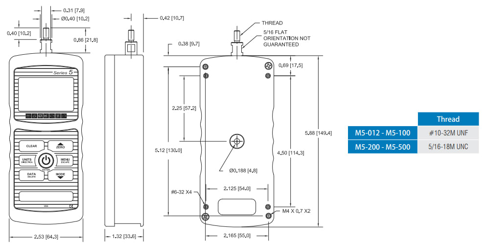 Mark-10 M5-10 Series 5 Advanced Digital Force Gauge Mark-10 M5-10 ...