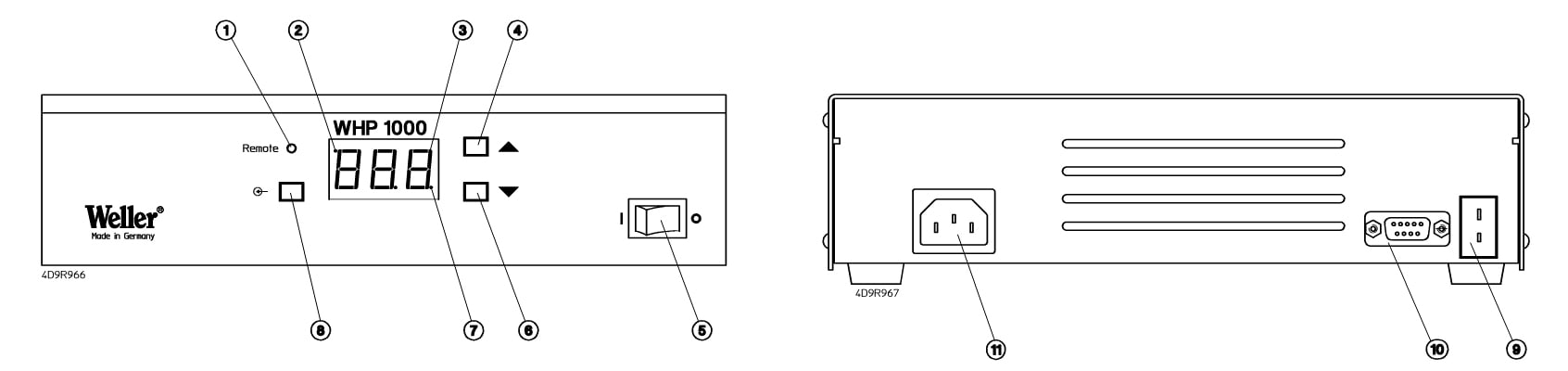 Weller WHP1000N - Digital Preheating Plate, 1000W / 120V | TEquipment