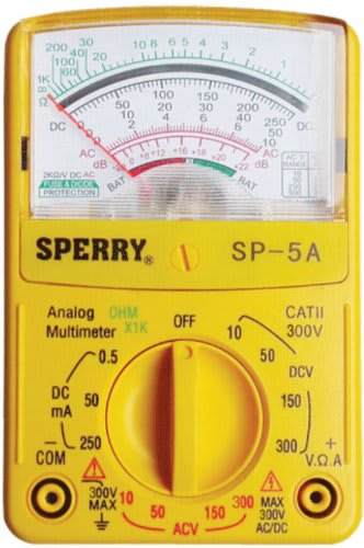 Sperry Instruments Digital Multimeters Comparison Chart | TEquipment