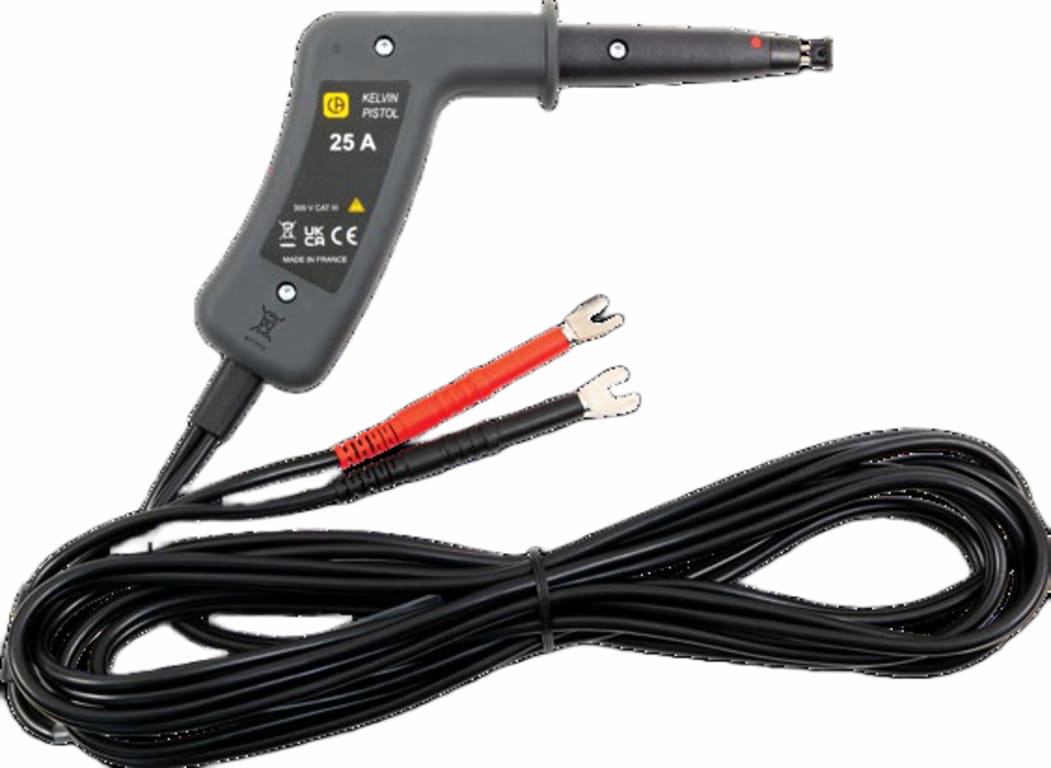 AEMC 2118.85 - Spring-Loaded 25A Kelvin Probes, Grip, 20-ft (Set of 2 ...