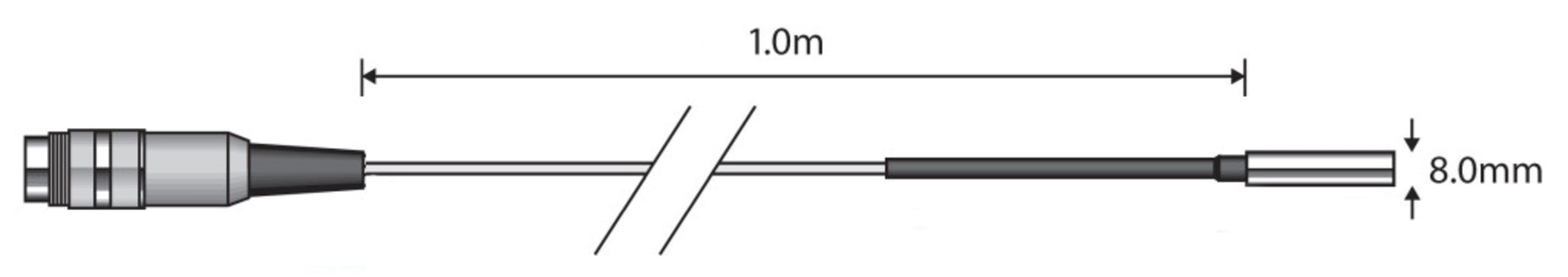 Comark RFAP100 - PT100 Damped Air Probe with 1m Lead for RF516 | TEquipment