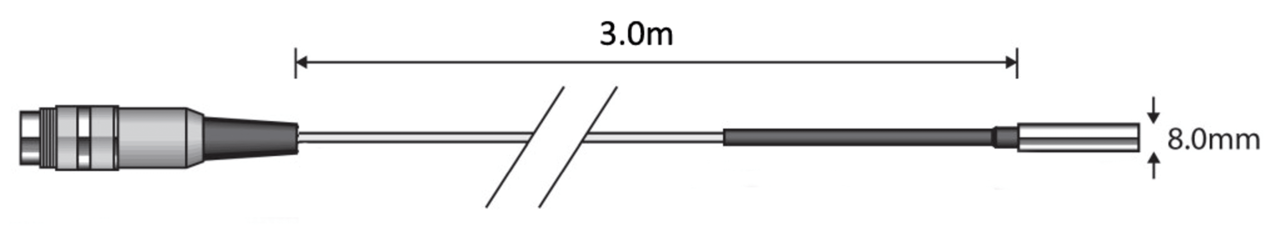 Comark RFAP300 - PT100 Damped Air Probe with 3m Lead for RF516 | TEquipment