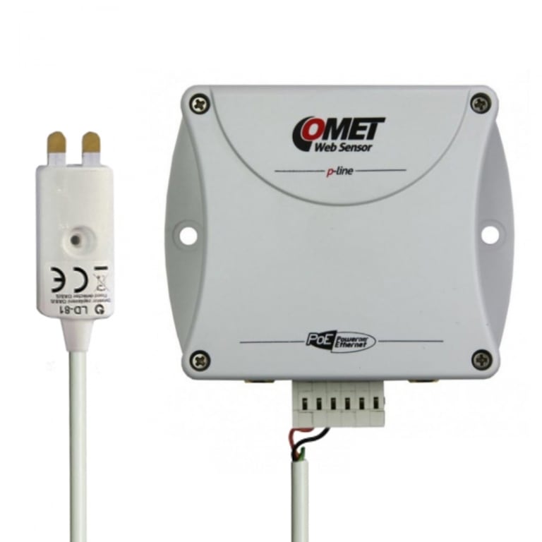 Comet P8653 - P-Line Web Sensor with PoE for Measuring Temperature and ...