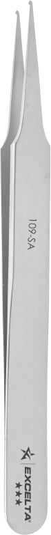 Excelta 109-SA Tweezers, SMD, 45 degree Bent 0.032"x0.032" Paddle Tip ...