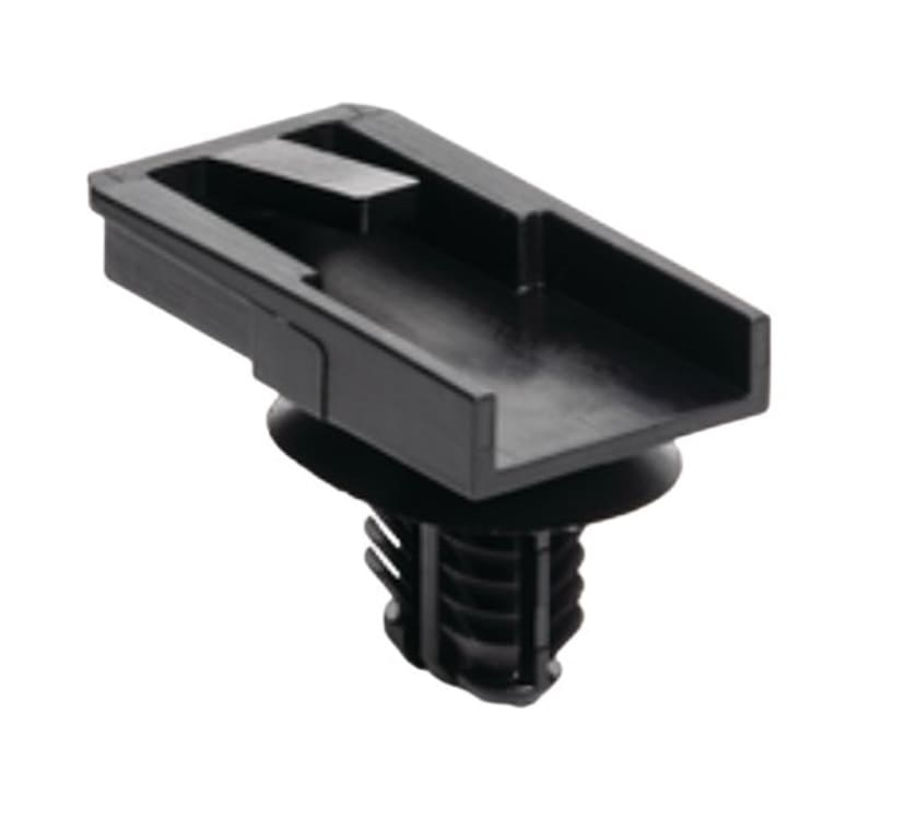 HellermannTyton 133-04724 - USCAR Conn. Clip w/Oval Fir Tree, 23mm, 0.6-6.75mm Panel Thickness ...