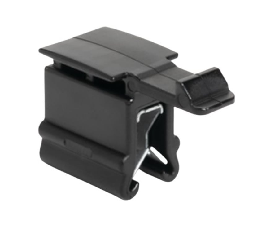 HellermannTyton 150-92600 - Connector Clip w/Edge Clip, Black | TEquipment