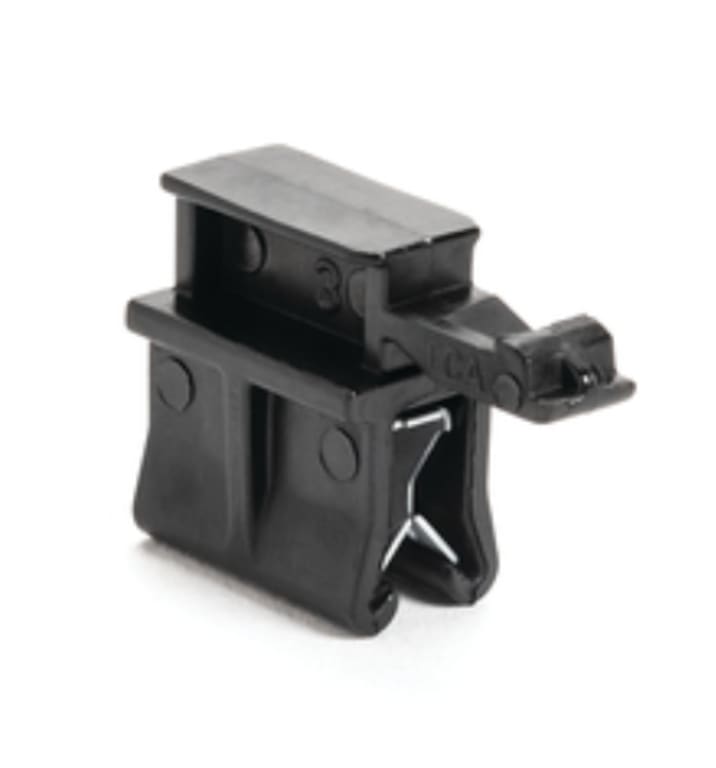 HellermannTyton 151-01042 - Connector Clip w/Edge Clip, Panel Thickness 1.0 - 3.0mm, Black ...