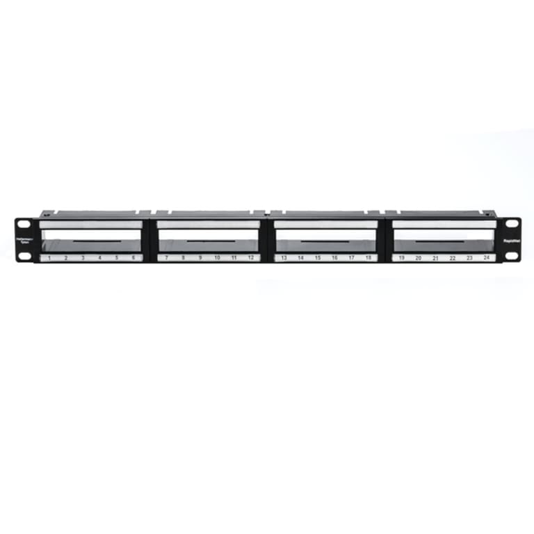 HellermannTyton RNGPP1U - RapidNet Modular Panel 1U, Black, RNG Series ...