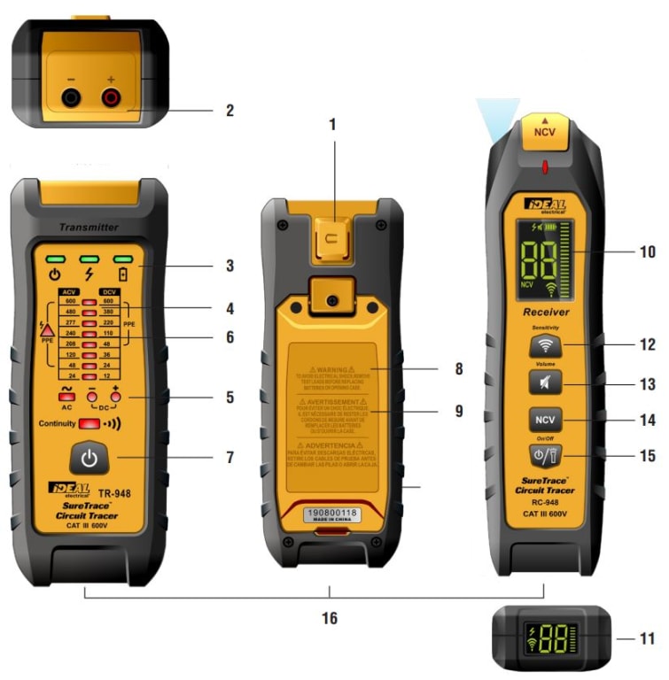 Ideal 61-948 - SureTrace Plus Open/Closed Circuit Tracer | TEquipment