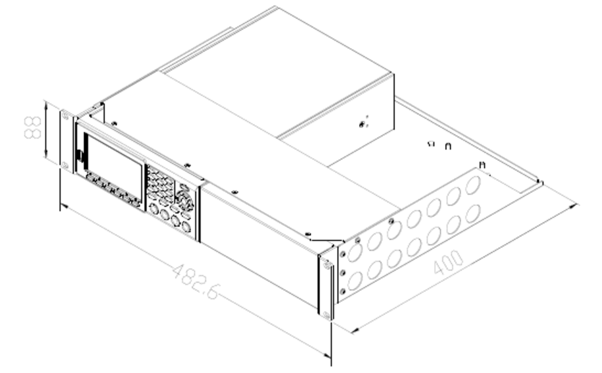 Instek GRA-450-E - Rack Mount Kit (19-inch, 2U) for GSM | TEquipment