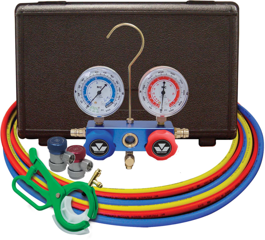 Mastercool 98661-PRO - Dual R134a/R12 2-Way Manifold Gauge Set With 3 ...