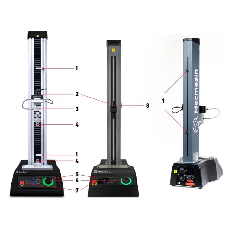 Mecmesin OmniTest 5 Touch - Single-Column Universal Testing Machine ...