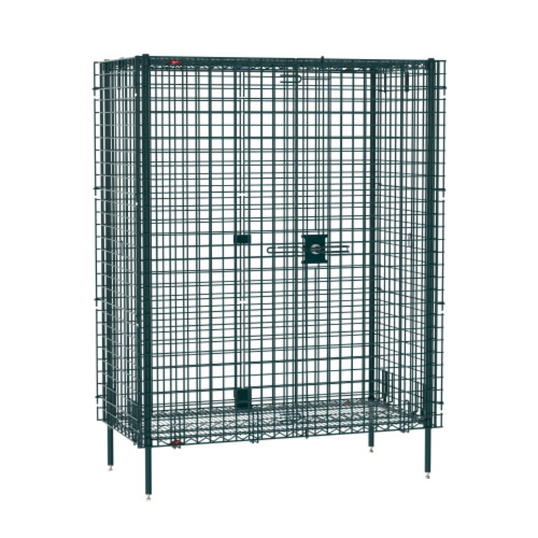 Metro Super Erecta Stationary Security Shelving Unit (Metroseal Green ...