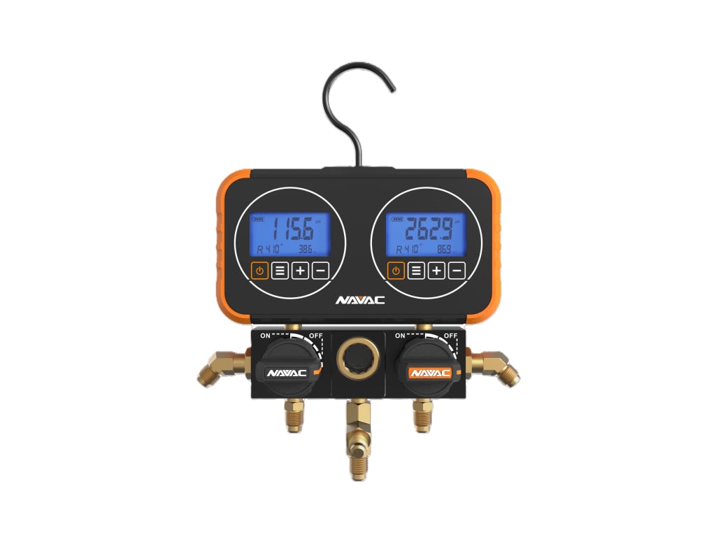 NAVAC N2D72 - Flex72 Manifold Gauge with Digital Display (72 Compatible ...