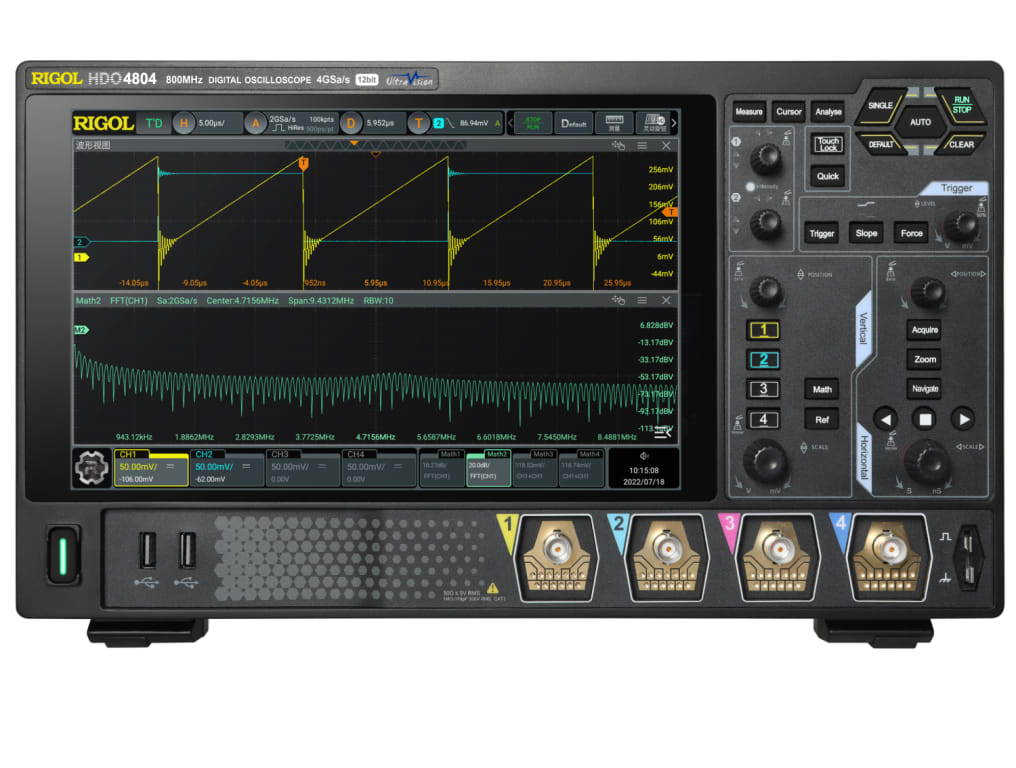 Rigol DHO4804 - Digital Oscilloscope (4 Channel / 800 MHz) | TEquipment