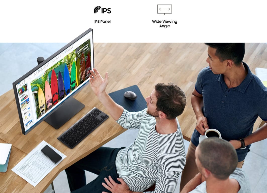 Samsung S24R650FDN - 24" Bezel-Less IPS Panel, Professional Monitor ...