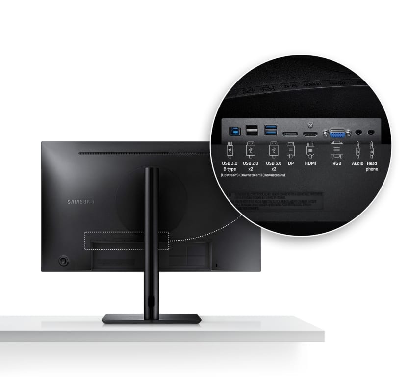 Samsung S24R650FDN - 24" Bezel-Less IPS Panel, Professional Monitor ...