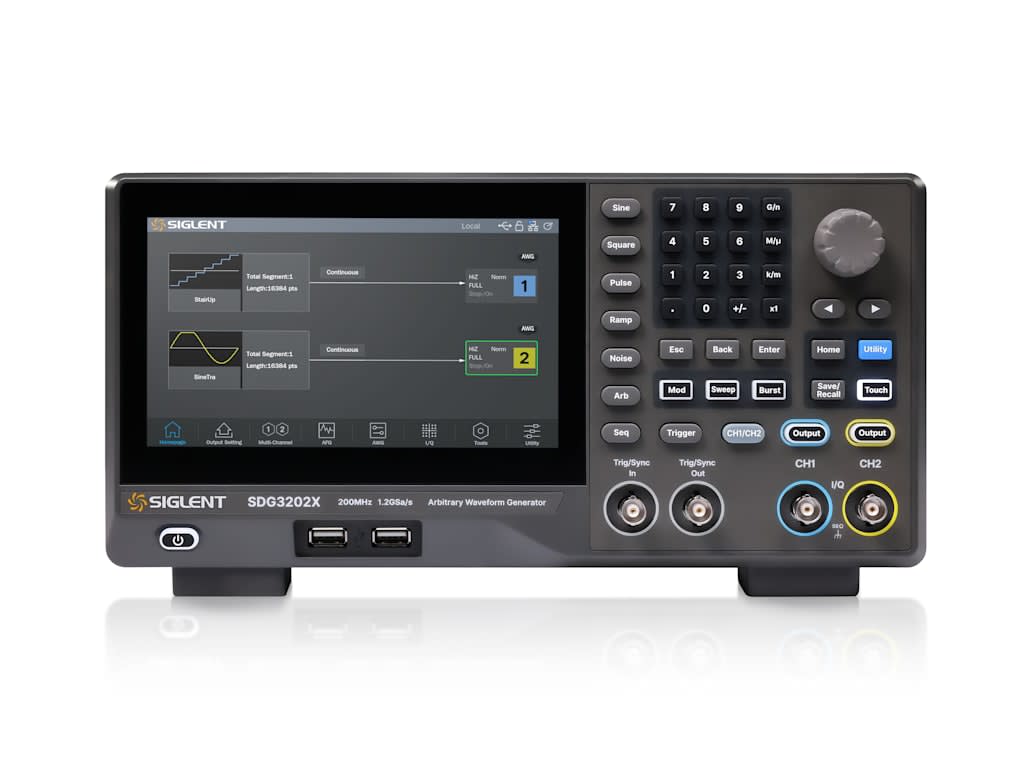 Siglent SDG3202X - Arbitrary Waveform Generator (200 MHz, 2 Channels, 1 ...