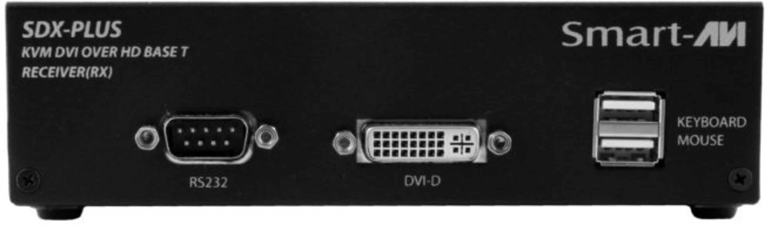 Smart-AVI SDX-PLUS-RX - HDBaseT DVI-D, USB 1.1, RS232, CAT5/5e/6 Receiver | Touchboards