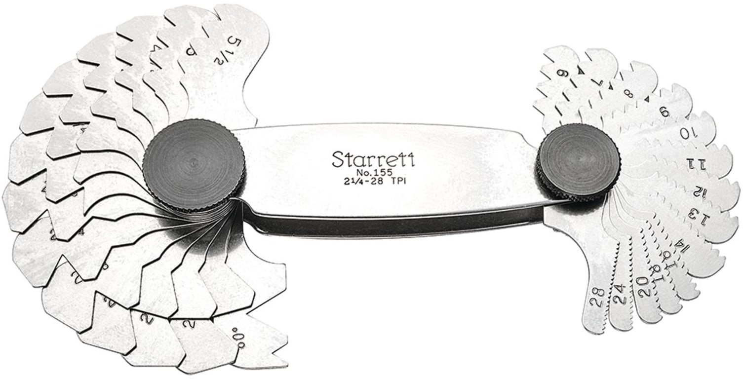 Starrett ScrewPitchGage - English and Metric Screw Pitch Gages | TEquipment