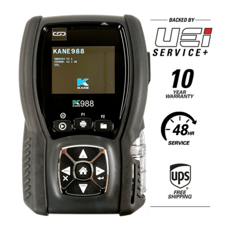 UEi 988 - KANE 988 Industrial Combustion Analyzer Standard Plus Options ...