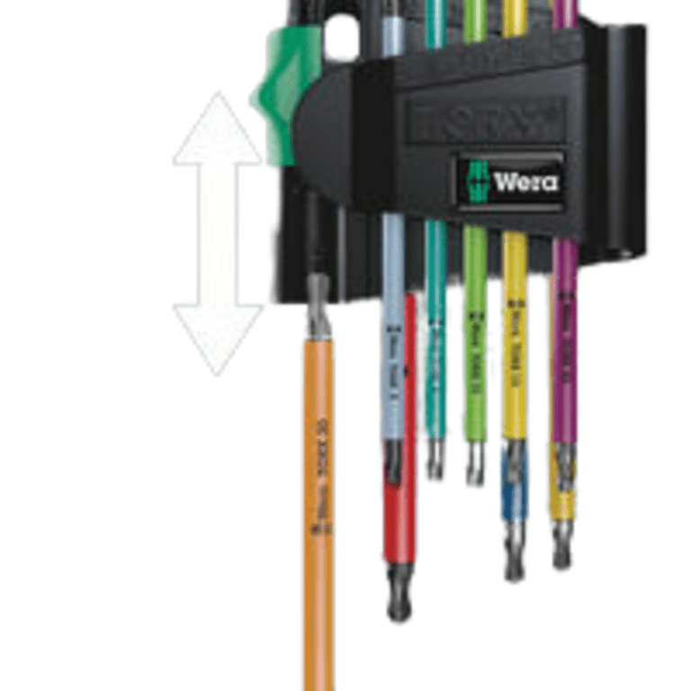 Wera 05024335001 - 967/9 TX BO Multicolour 1 L-key Set for Tamper-Proof ...