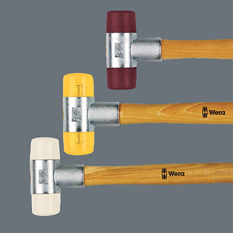 Wera 101 Soft-Faced Hammer w/Nylon Head Sections | TEquipment