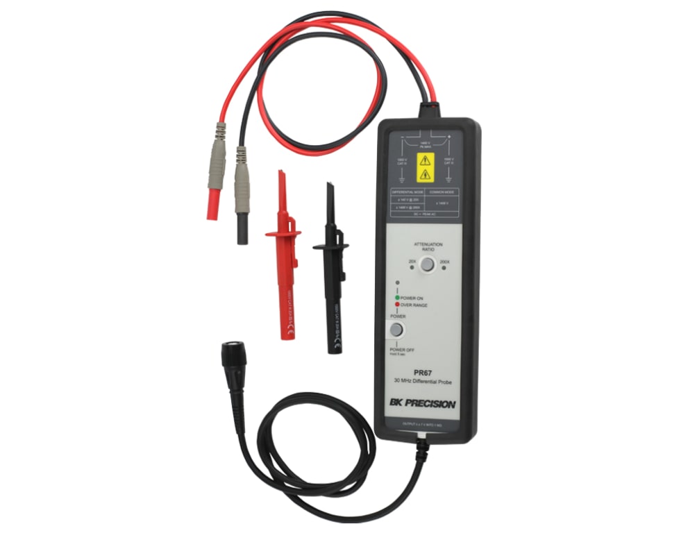 BK PR67 - Differential Probe (30 MHz, 20x/200x, 1400 V) | TEquipment