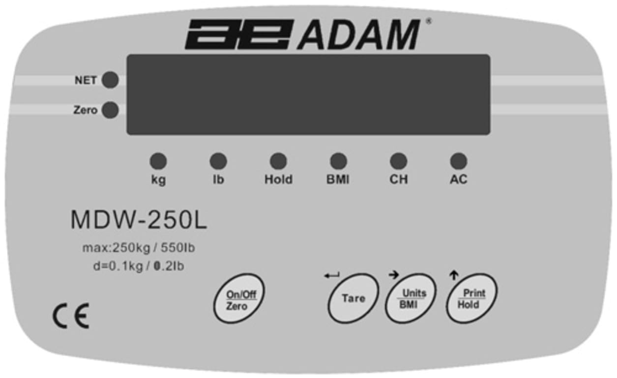 Adam Equipment MDW 300L - MDW Digital Physician Scales, 660lb / 300kg ...