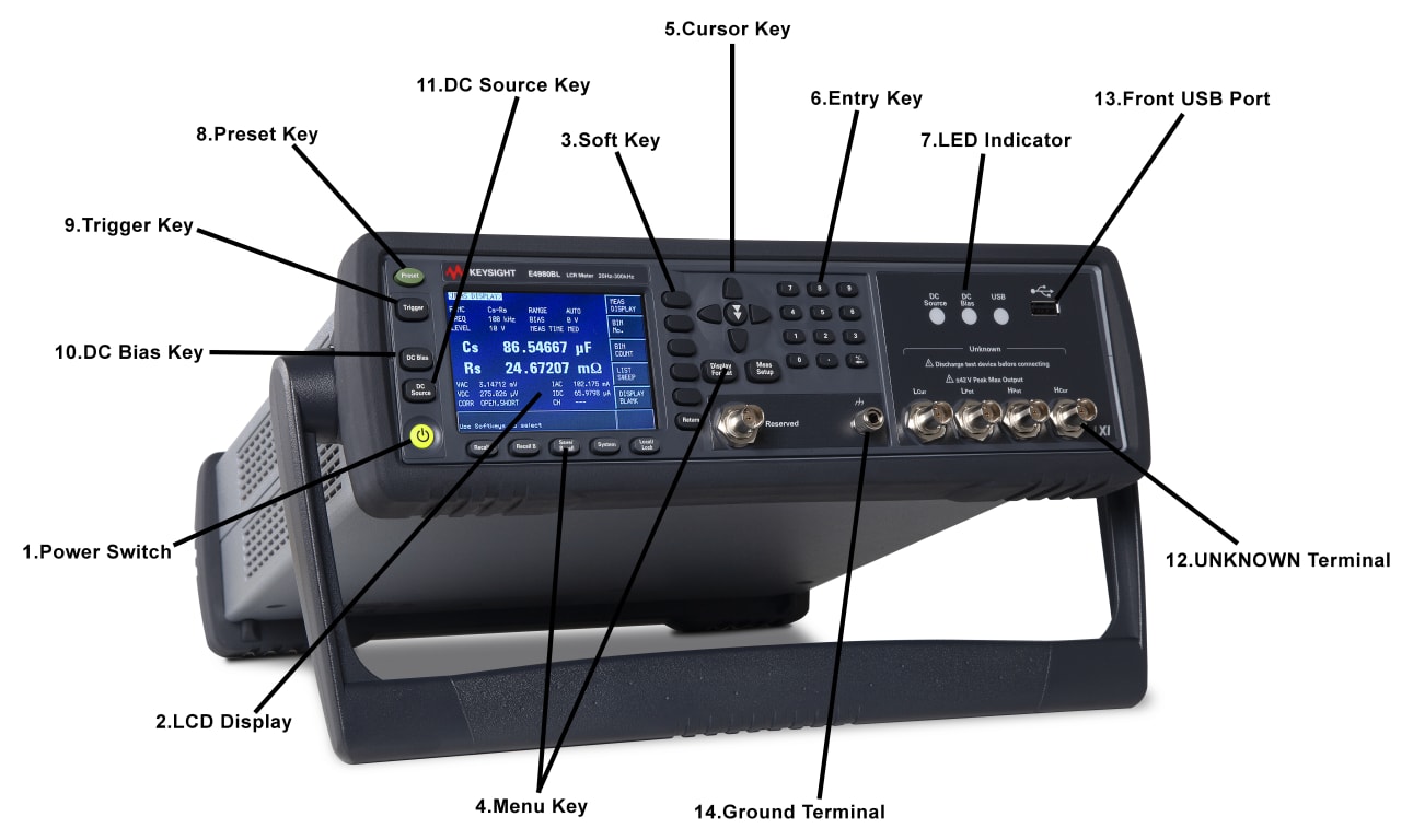 Keysight E4980BL/102/710/710 - Precision LCR Meter (20Hz to 1MHz ...