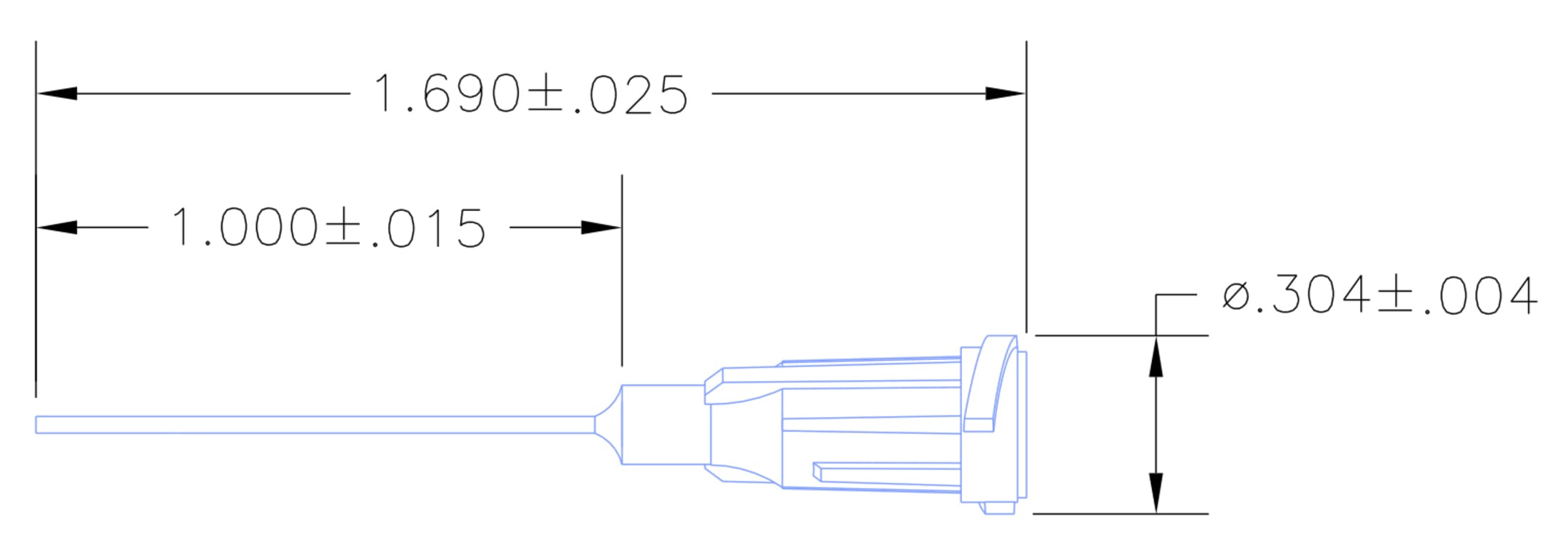 Loctite 1 Inch Stainless Steel Dispensing Needle | TEquipment