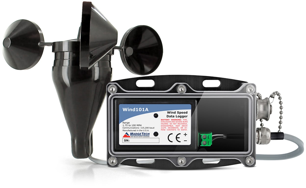 MadgeTech Wind101A - Wind Speed Recording System | TEquipment
