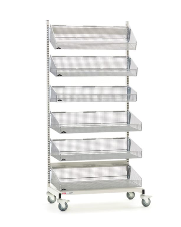 Metro qwikSIGHT Basket Supply System, Single-Sided Basket Shelving ...