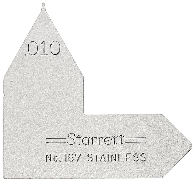 Starrett 167Decimal - Individual Radius Gages (Decimal-Inch) | TEquipment