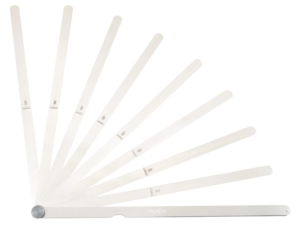 Starrett GageStraightLeaves - Inch Reading Thickness Gage with Straight ...
