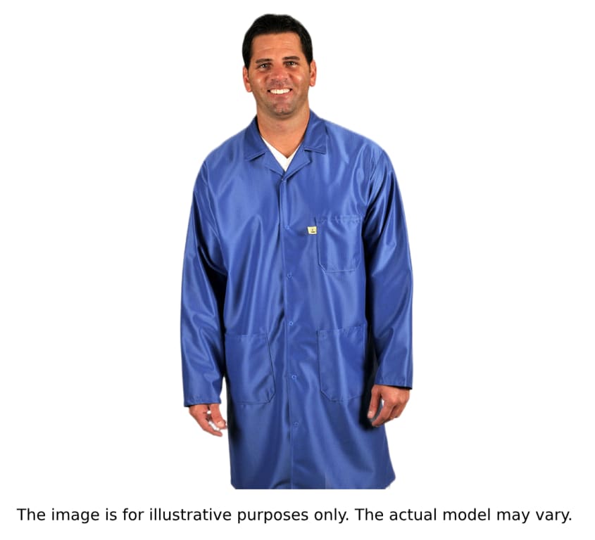 Tech Wear Traditional LIC-53C Knee-Length Coat w/ESD Cuufs (Green ...
