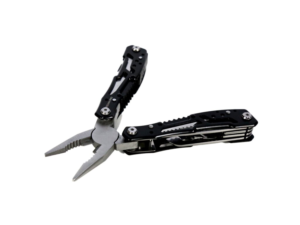Techni-Pro TNPMTool - Multi-Purpose Tool, 12-in-1 Multi-Tool, Stainless ...