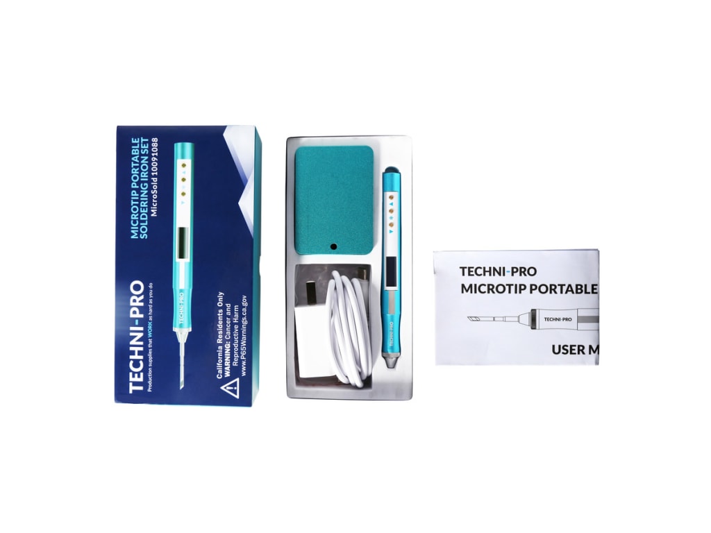 Techni-Pro 10091088 - Soldering Iron Set, Microtip Portable, 90W | TEquipment