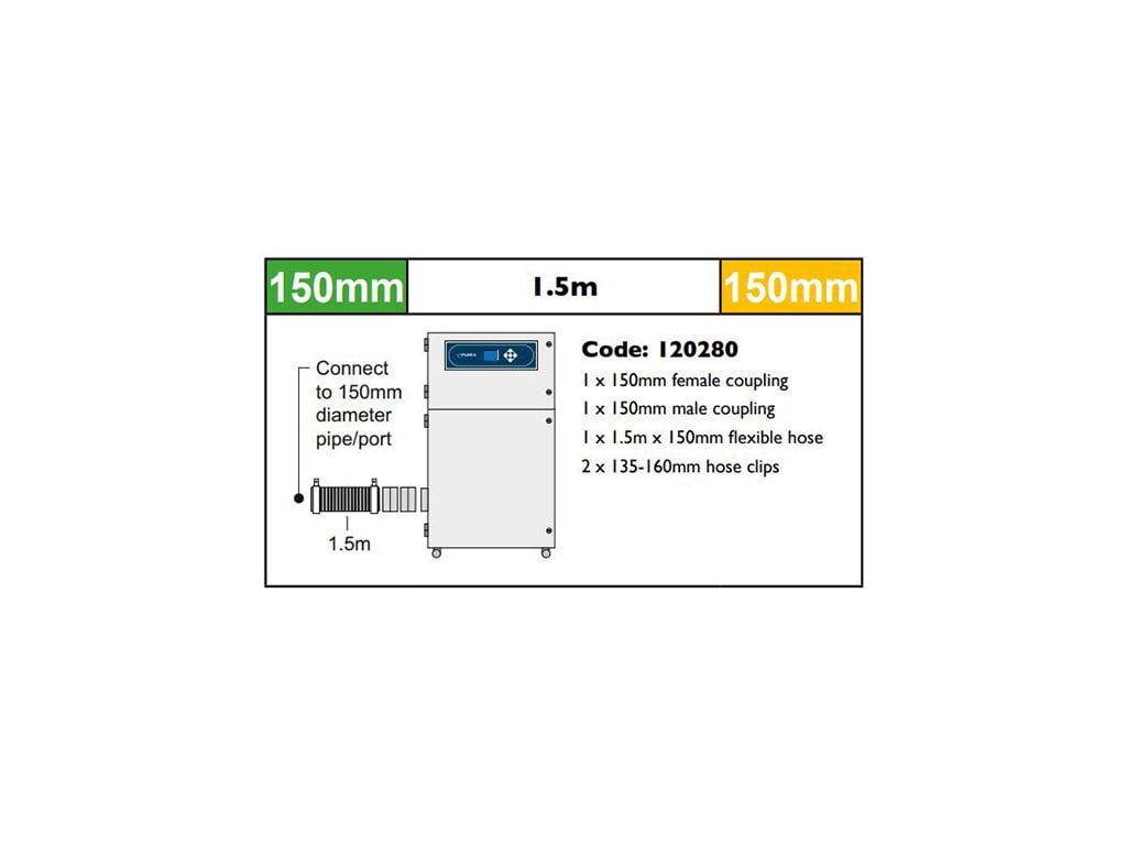 Purex 120280 - 150mm - 150mm x 1.5m Connection Kit | TEquipment