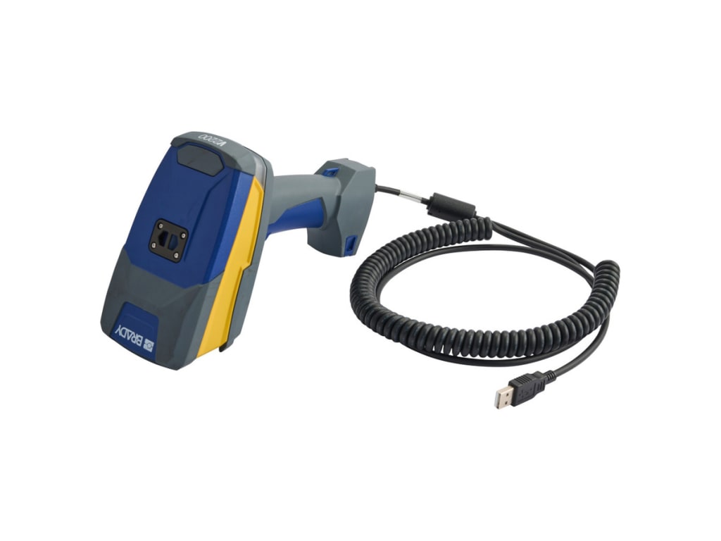 Brady 178565 - V2200 Wired Barcode Scanner w/USB-A 3m Coiled Cable ...