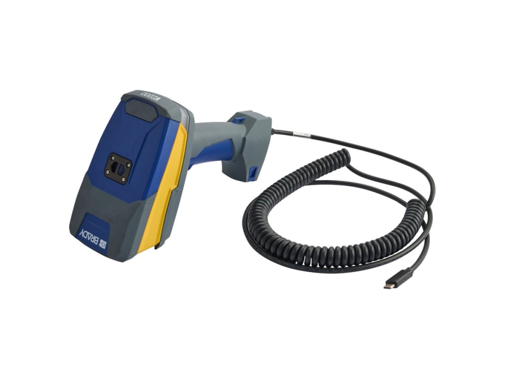 Brady 178567 - V2200 Wired Barcode Scanner w/USB-C 3m Coiled Cable ...