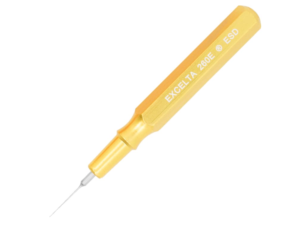 Excelta 260E-ESD Spatula, Mini, Straight, 0.008" Tip, Aluminum Handle ...