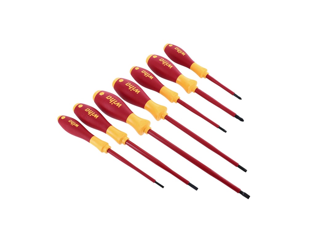Wiha 32986 - Insulated Industrial Pliers and Screwdriver Set, VDE ...