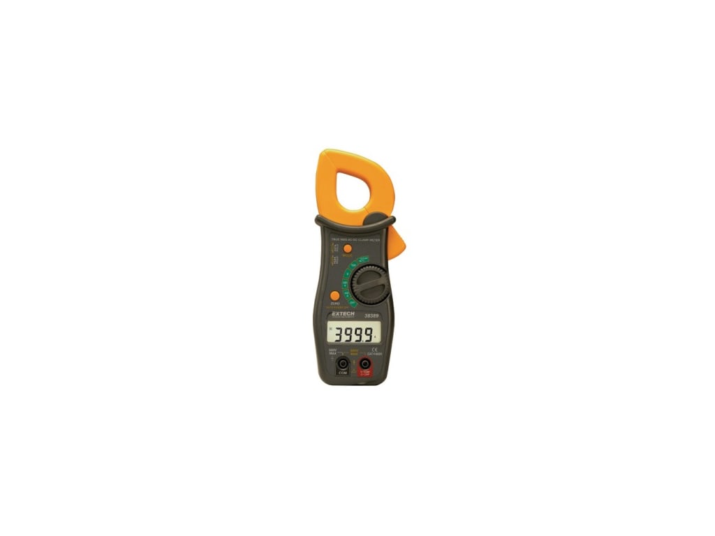 Extech 38389-NIST AC/DC Clamp Meter 600A True RMS with NIST Certificate ...